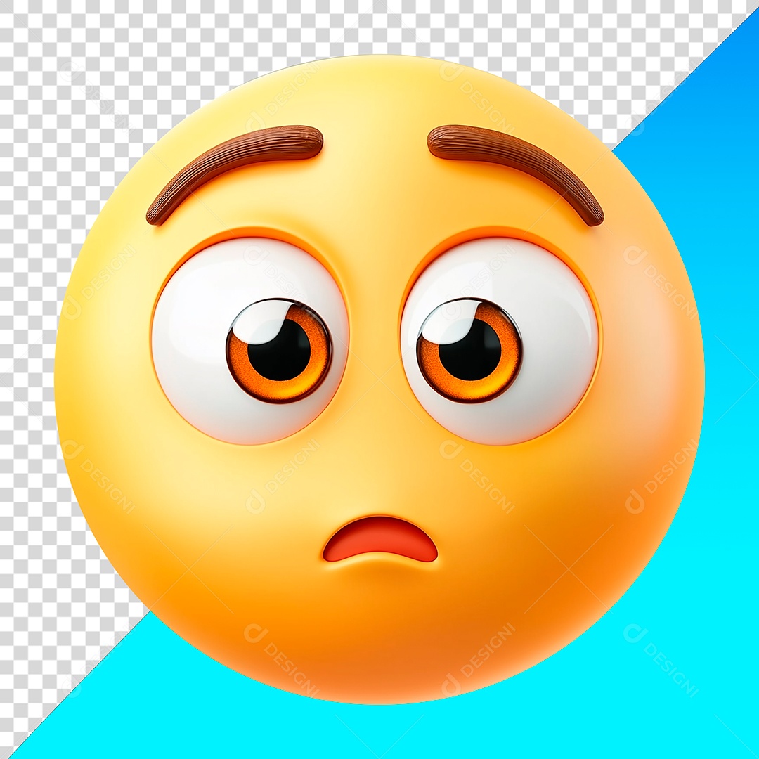 Emoji Confuso PNG [download] - Designi