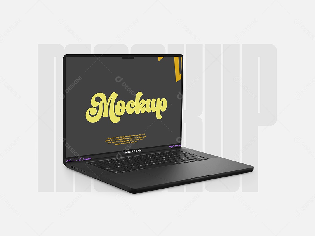 Mockup de Notebook PSD Editável [download] - Designi