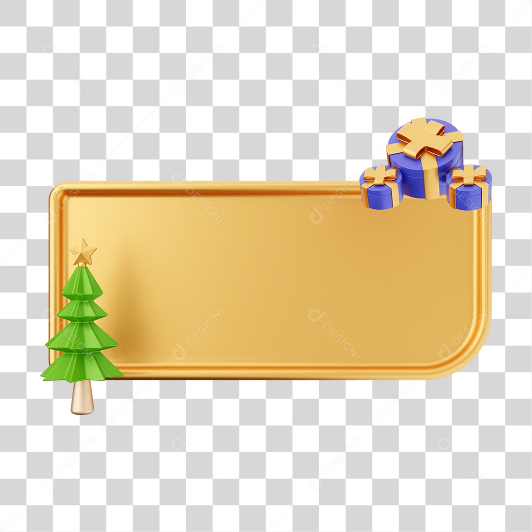 Elemento 3D Caixa de Texto Nota PNG Transparente [download] - Designi