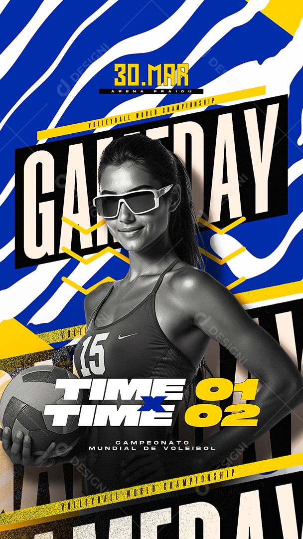 Story Volley Game Day Volleyball World Campions Social Media PSD ...
