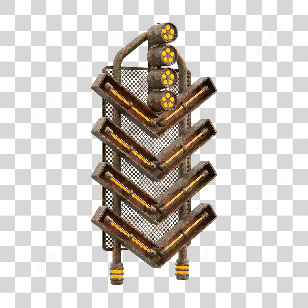 Placa Seta com Neon PNG Transparente [download] - Designi