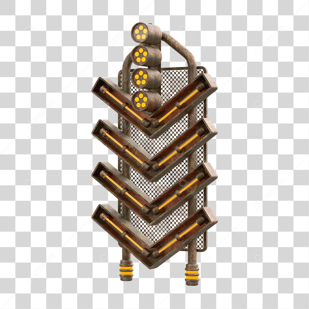 Placa Seta com Neon PNG Transparente [download] - Designi