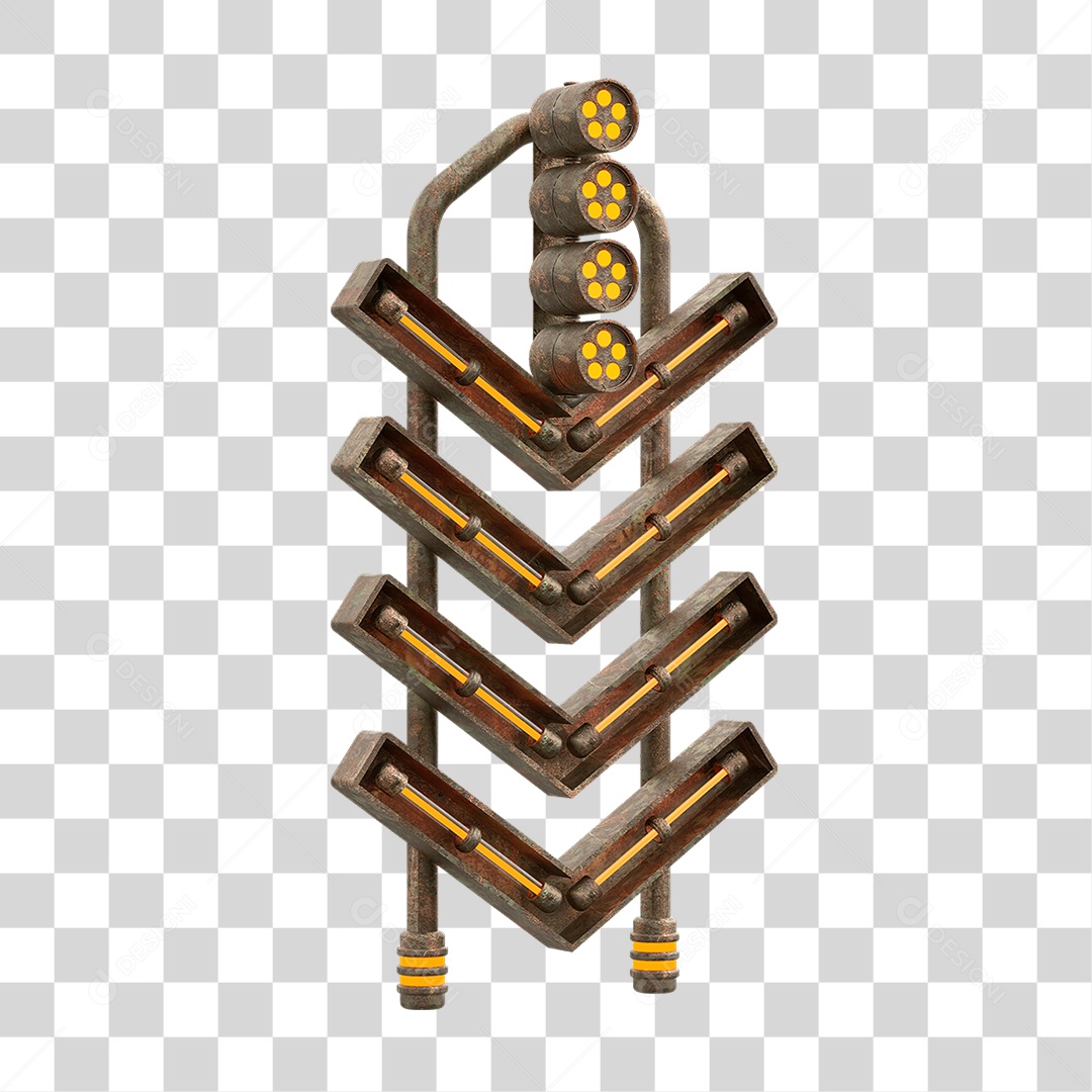 Placa Seta com Neon PNG Transparente [download] - Designi