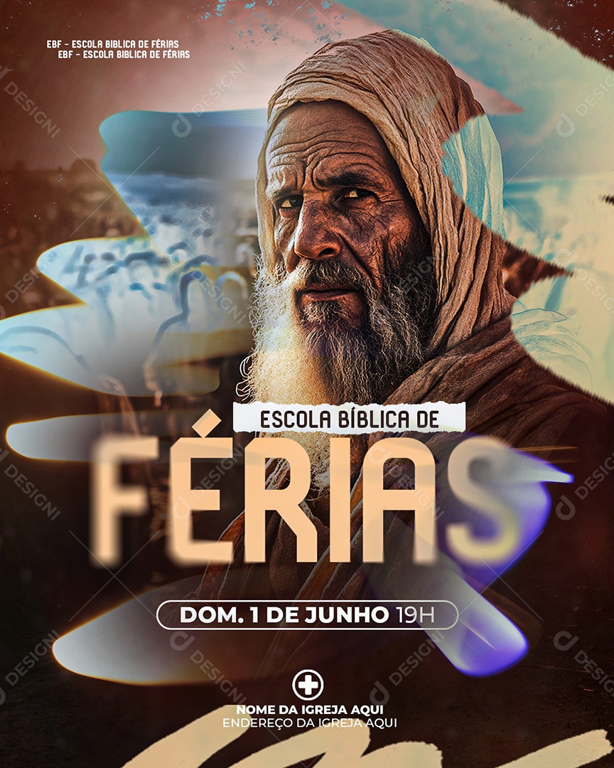 Feed Escola Bíblica de Férias Gospel Social Media PSD Editável [download] - Designi