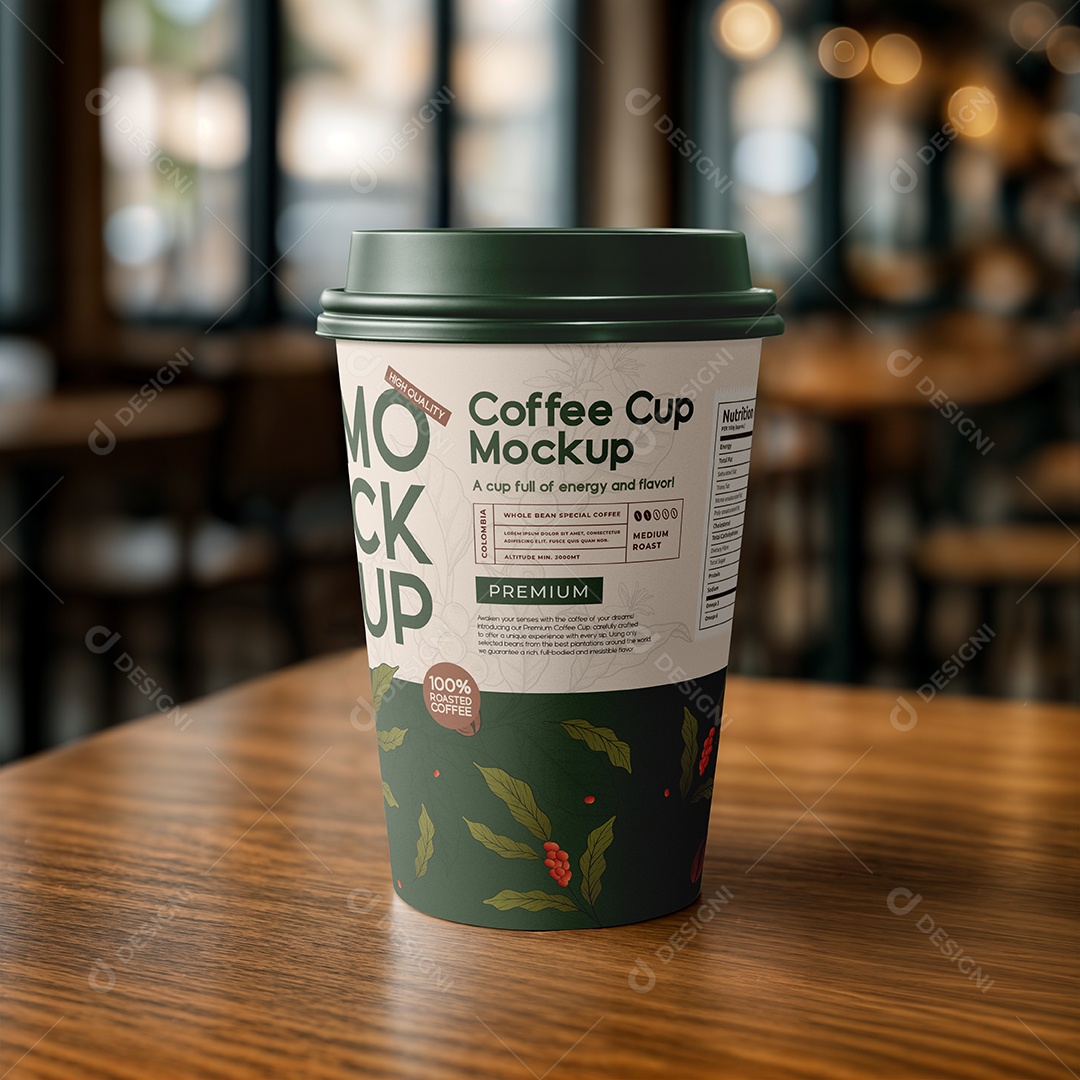 Copo de Café Mockup PSD Editável [download] - Designi