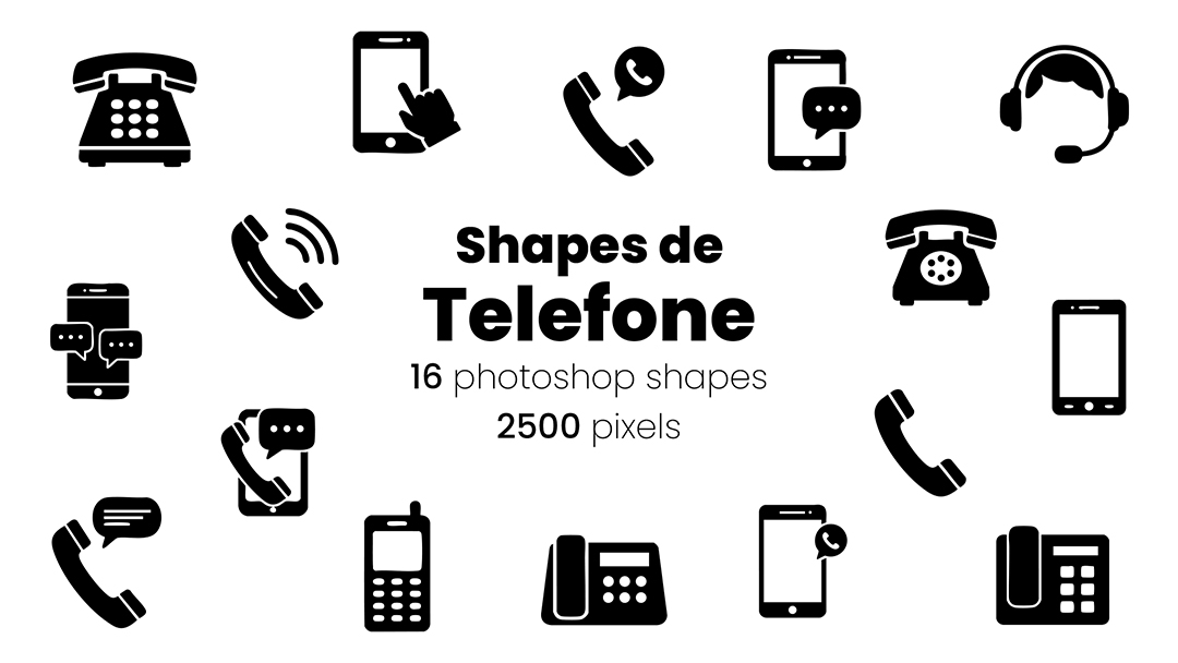 Ícones Telefone Shapes CSH [download] - Designi