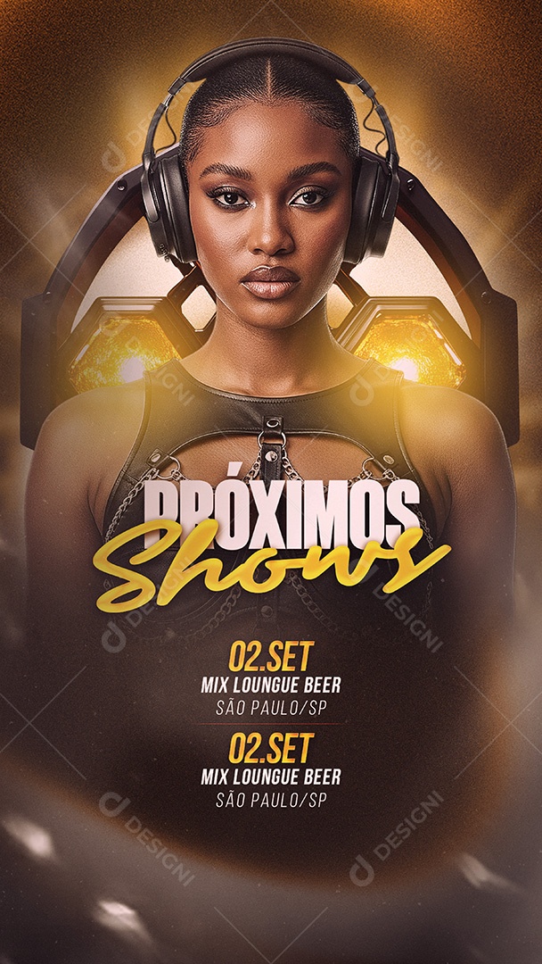 Flyer Story Próximos Shows Social Media PSD Editavel [download] - Designi