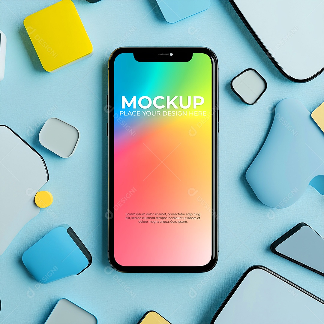 Mockup de Celular Smartphone PSD Editável [download] - Designi